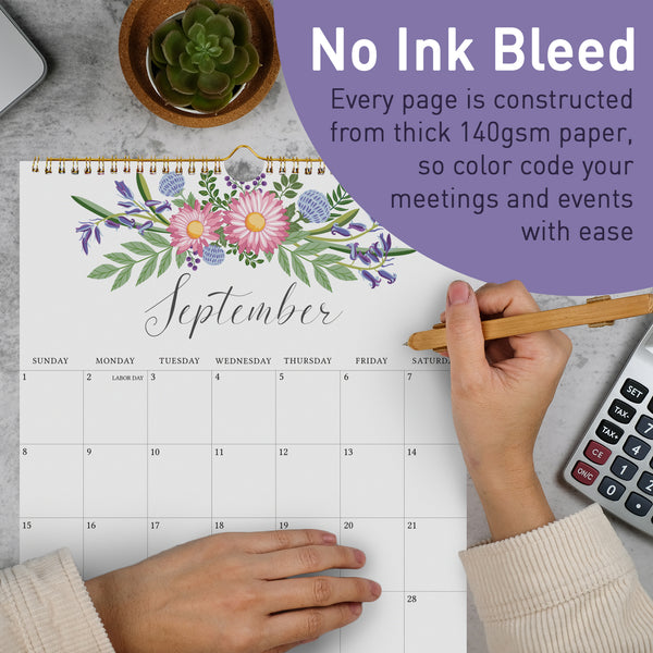 2024-2025 12 Flowers Wall Calendar – Sweetzer & Orange