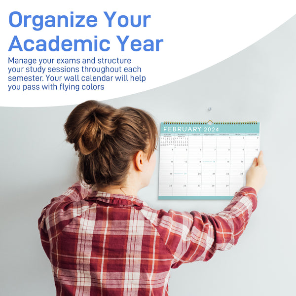 2024-2025 Teal Wall Calendar – Sweetzer & Orange