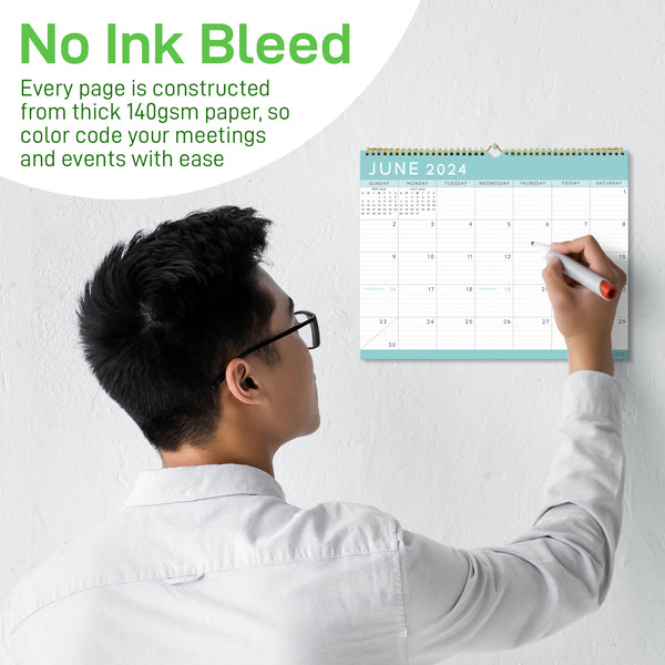 2024-2025 Teal Wall Calendar – Sweetzer & Orange
