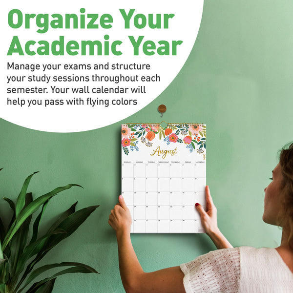 2024-2025 Vertical Floral Wall Calendar – Sweetzer & Orange