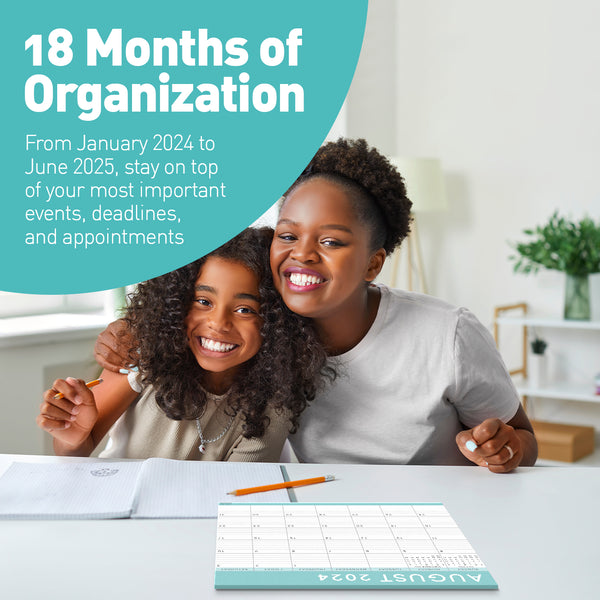 2024-2025 Teal Refrigerator Calendar – Sweetzer & Orange
