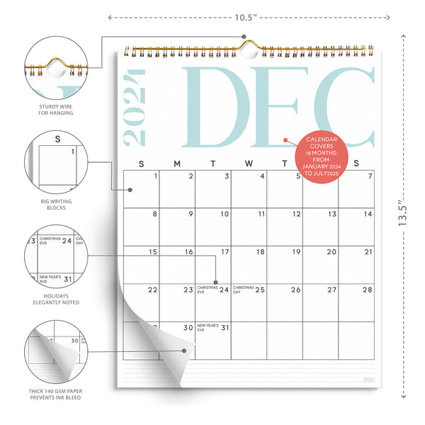 Modern Wall Calendar – Sweetzer & Orange