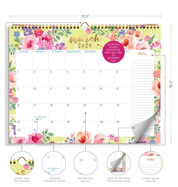 12 Flowers Wall Calendar – Sweetzer & Orange