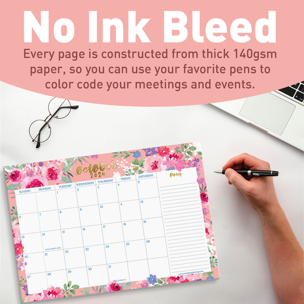 Watercolor Floral Desk Calendar – Sweetzer & Orange