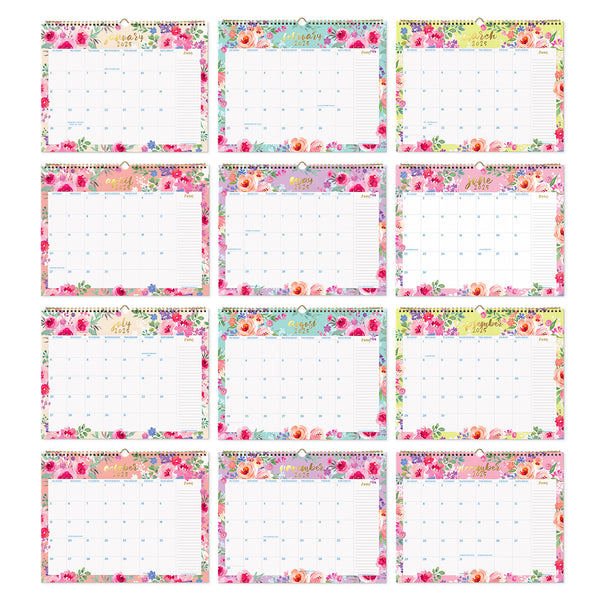 Watercolor Floral Wall Calendar Jan 2025 - June 2026 – Sweetzer & Orange