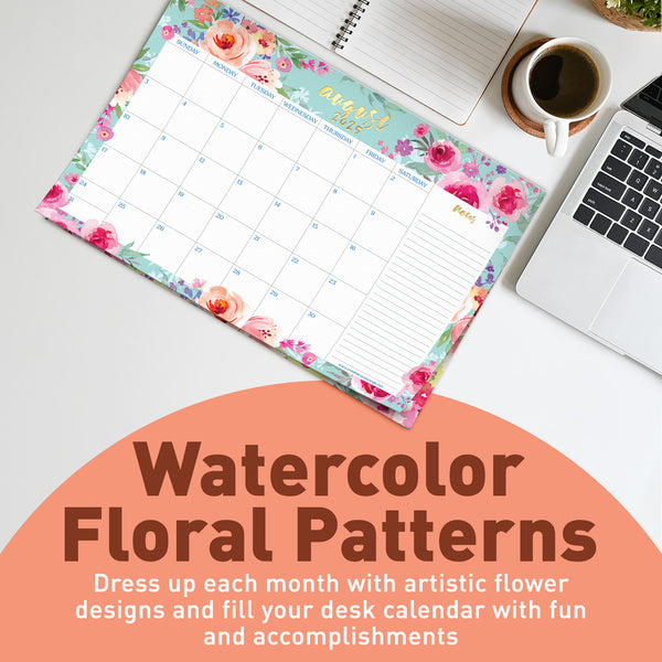 Watercolor Floral Desk Calendar Jan 2025 - June 2026 – Sweetzer & Orange