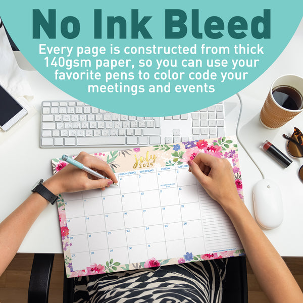 Watercolor Floral Desk Calendar Jan 2025 - June 2026 – Sweetzer & Orange