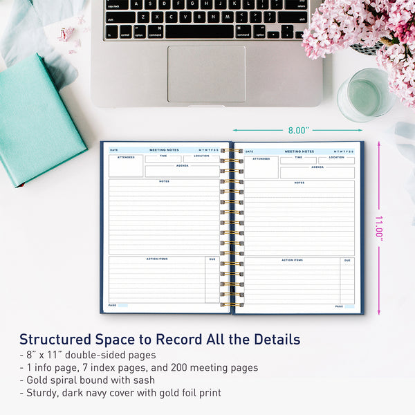 Meeting Planner Notebook (Medium) – Sweetzer & Orange