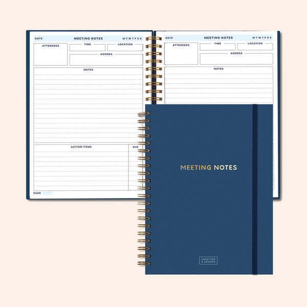 Meeting Planner Notebook (Large) – Sweetzer & Orange