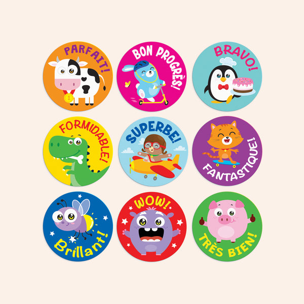Parfait Reward Stickers in French – Sweetzer & Orange