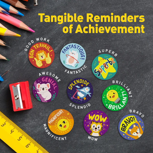 Splendide Reward Stickers in French – Sweetzer & Orange