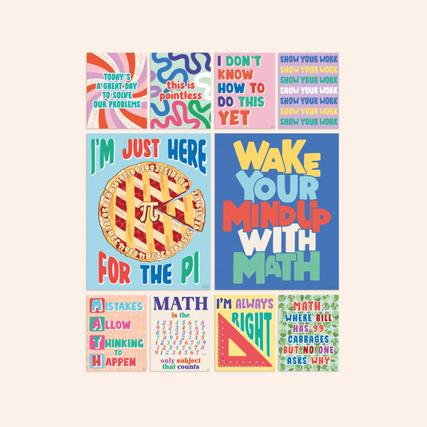 Set of Fun Math Posters – Sweetzer & Orange