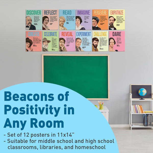 Set of 12 Author Posters – Sweetzer & Orange