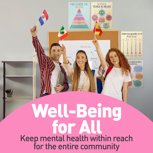 Spanish Mental Health Posters | Set of 10 – Sweetzer & Orange