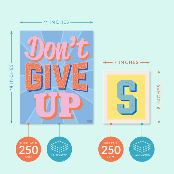 CLASS RULES Letters and 8 Posters – Sweetzer & Orange