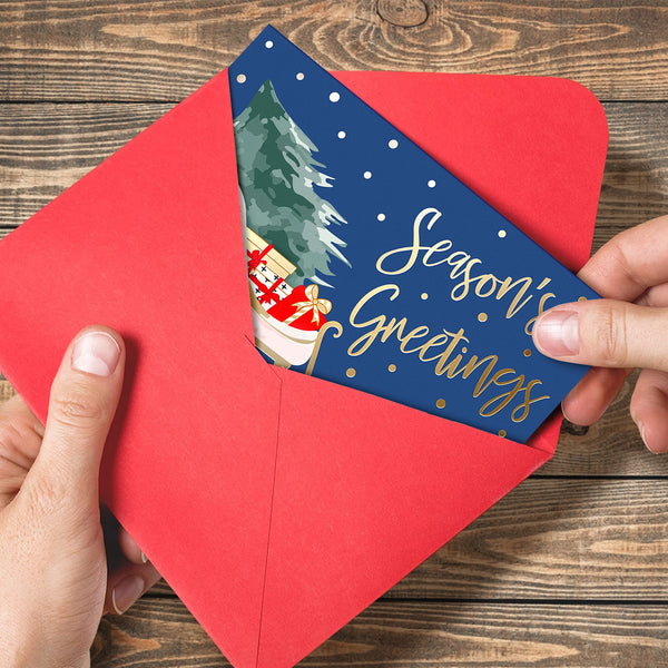 Gold Foil Christmas Cards | Set of 24 – Sweetzer & Orange