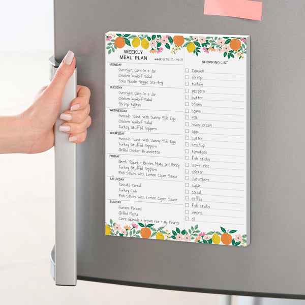 Fruity Meal Planner Notepad – Sweetzer & Orange