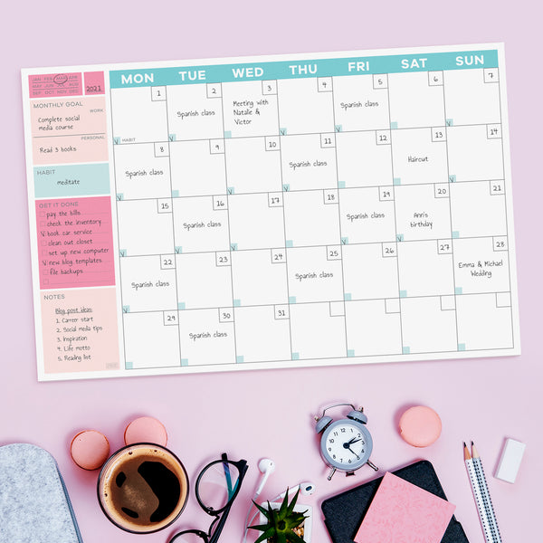 Monthly Planner Notepad – Sweetzer & Orange