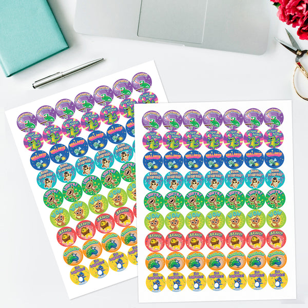 Spanish Reward Stickers – Sweetzer & Orange