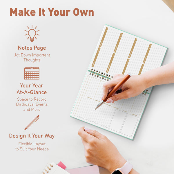 Flexible Weekly Planner Notebook – Sweetzer & Orange