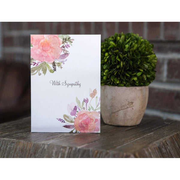Floral Sympathy Cards | Set of 10 – Sweetzer & Orange