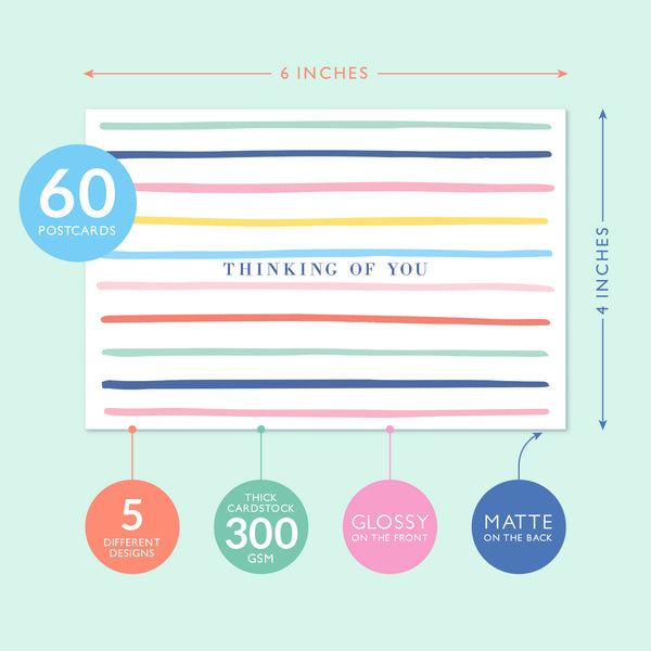 Thinking of You Postcards | Set of 50 – Sweetzer & Orange