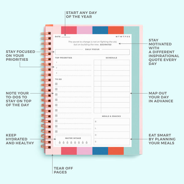 Pink Daily Planner – Sweetzer & Orange