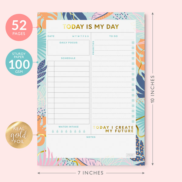 Today is My Day Planner Notepad – Sweetzer & Orange